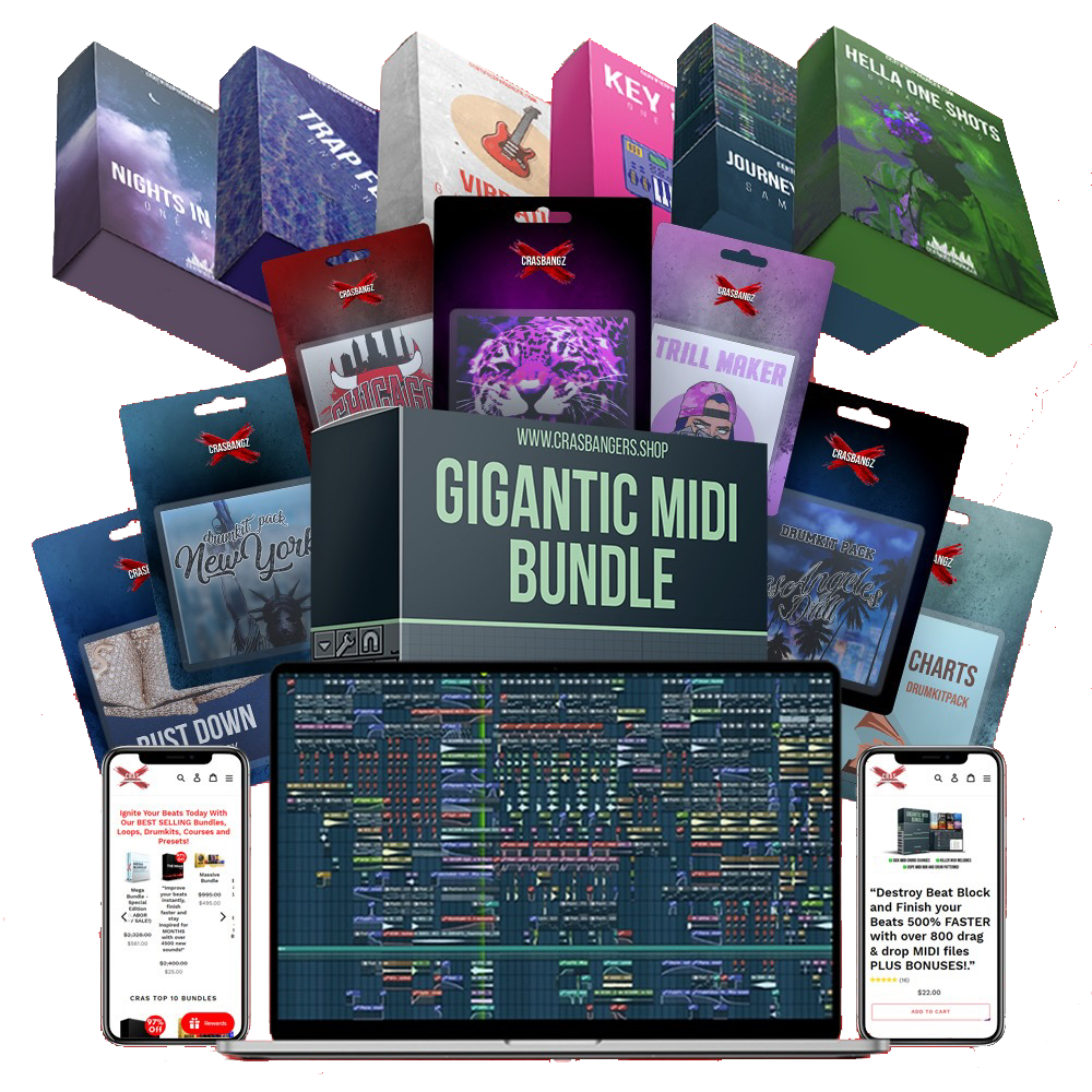 Gigantic Midi Bundle - Cras Bangers - Industry Producer Tips and Courses